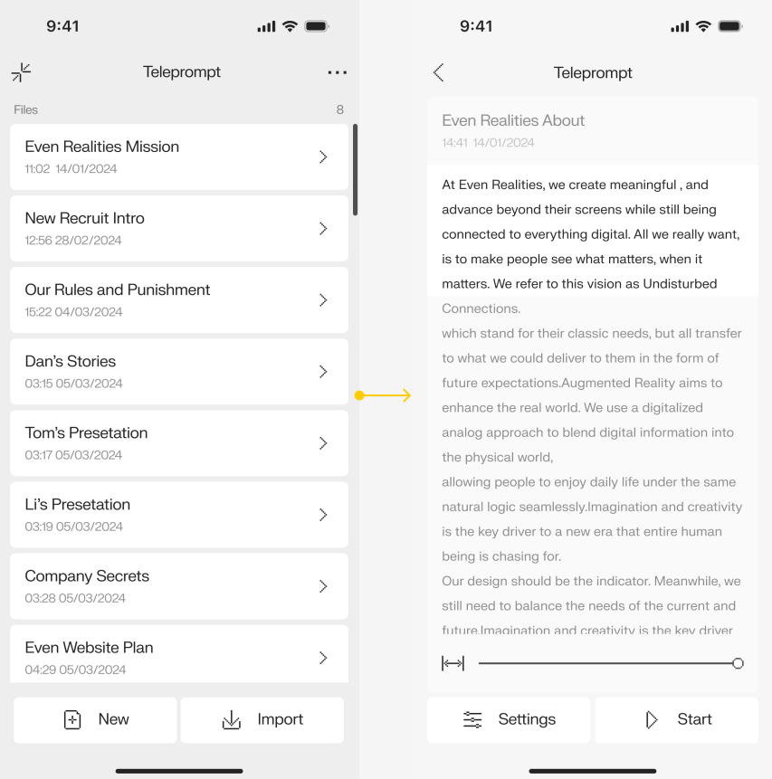 Teleprompt – Even Support Center